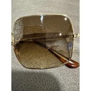 Ray-Ban | Accessories | Ray Ban Rb 971 Square Gold Frame Brown Lens ...